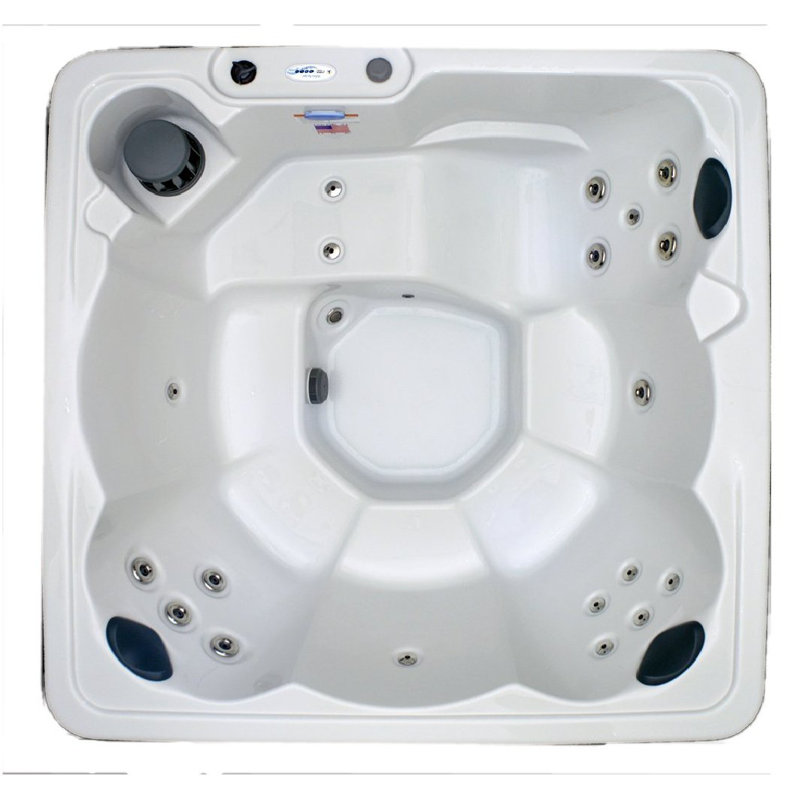Hudson Bay Spas Hudson Bay 6-Person 19-Jet Plug and Play Hot Tub with Underwater LED Light ...